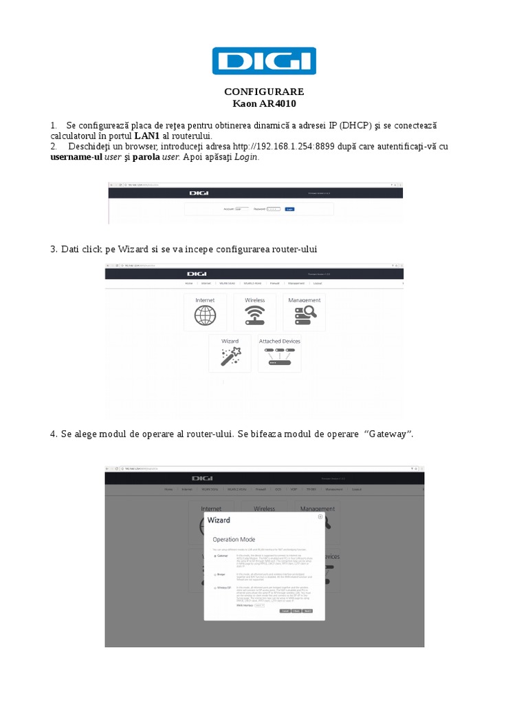 Manual Router Kaon AR4010 | PDF