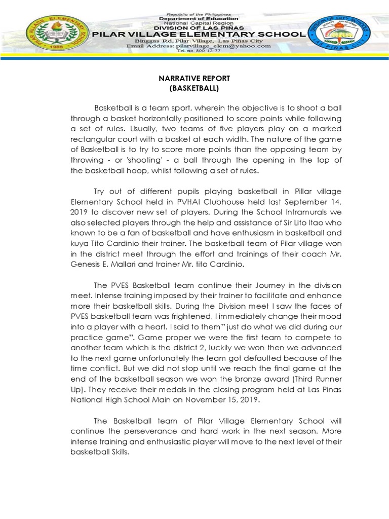 Basketball Narrative | PDF