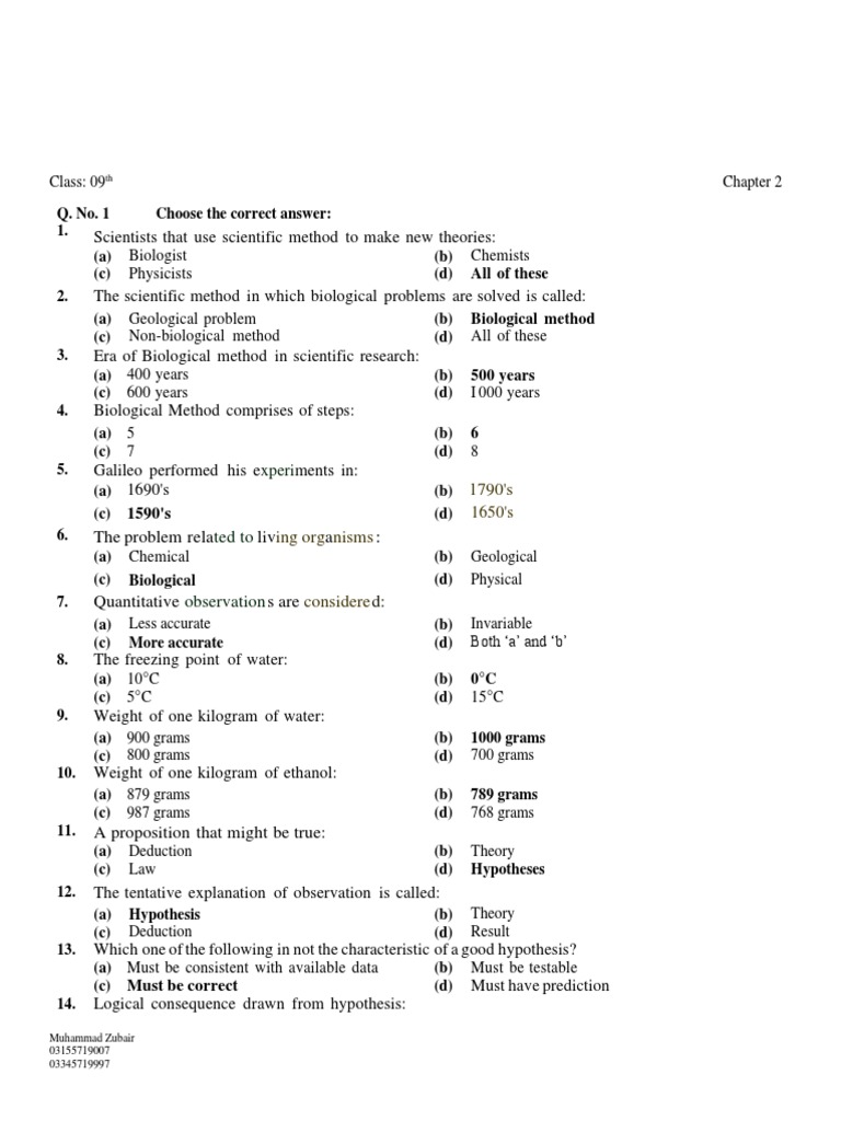 Chapter 02-9th | PDF | Malaria | Hypothesis