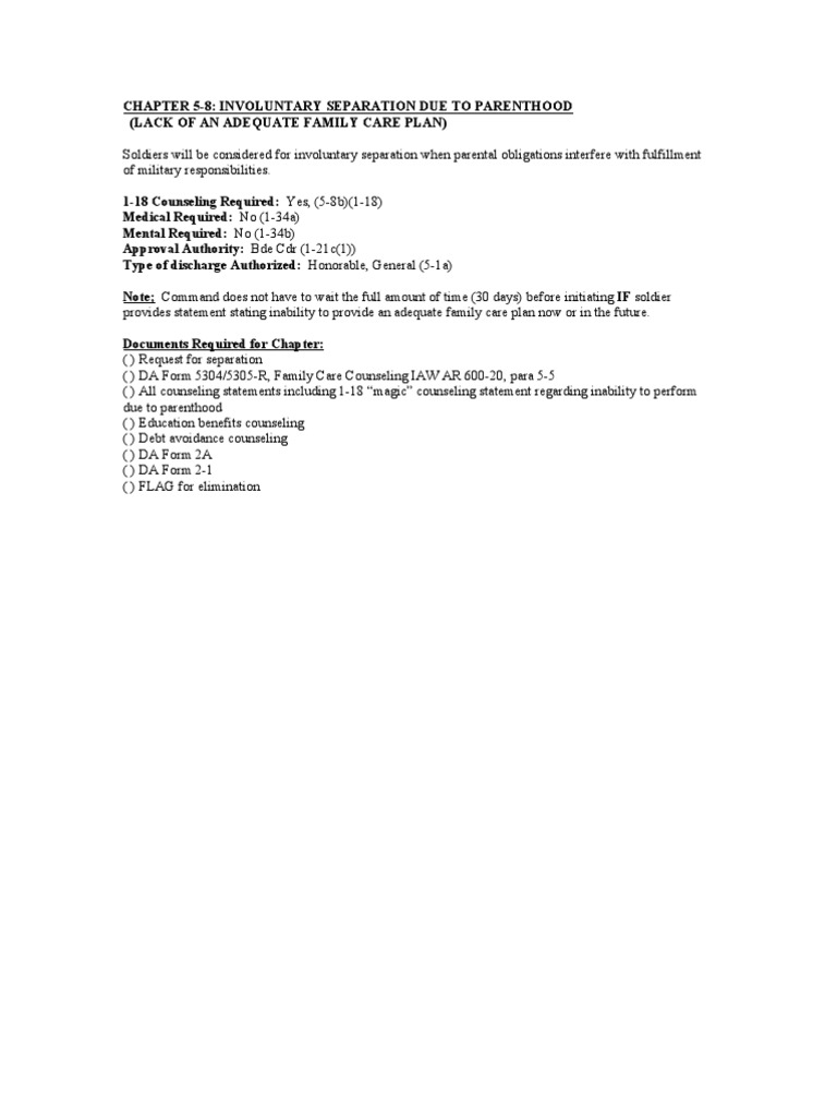 Counseling Examples | PDF | Military Discharge | Justice