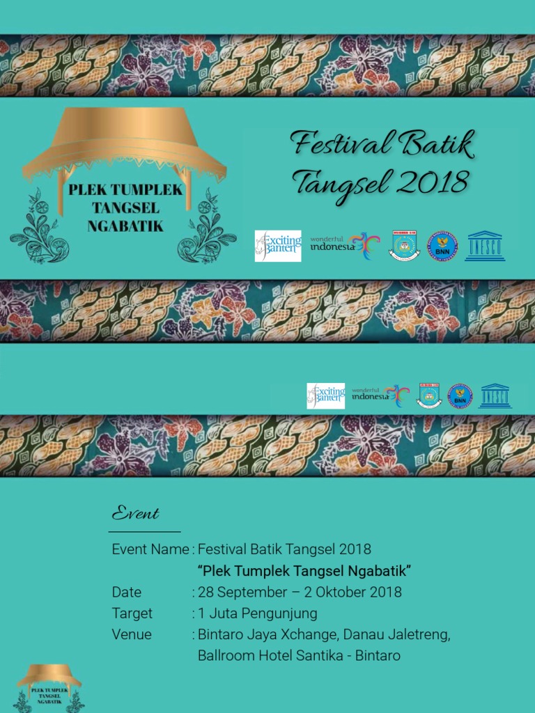 Proposal Batik Sponsor PDF | PDF