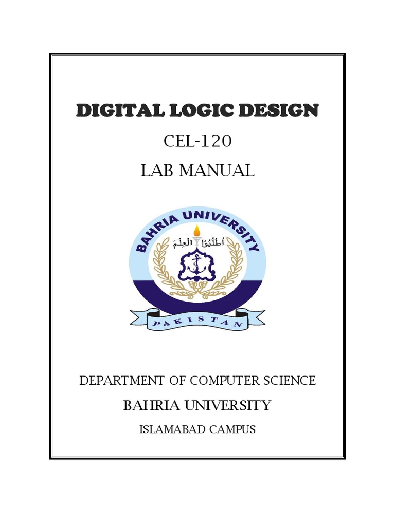 DLD - LAB - MANUAL (Updated & Formatted) | PDF | Logic Gate | Digital ...