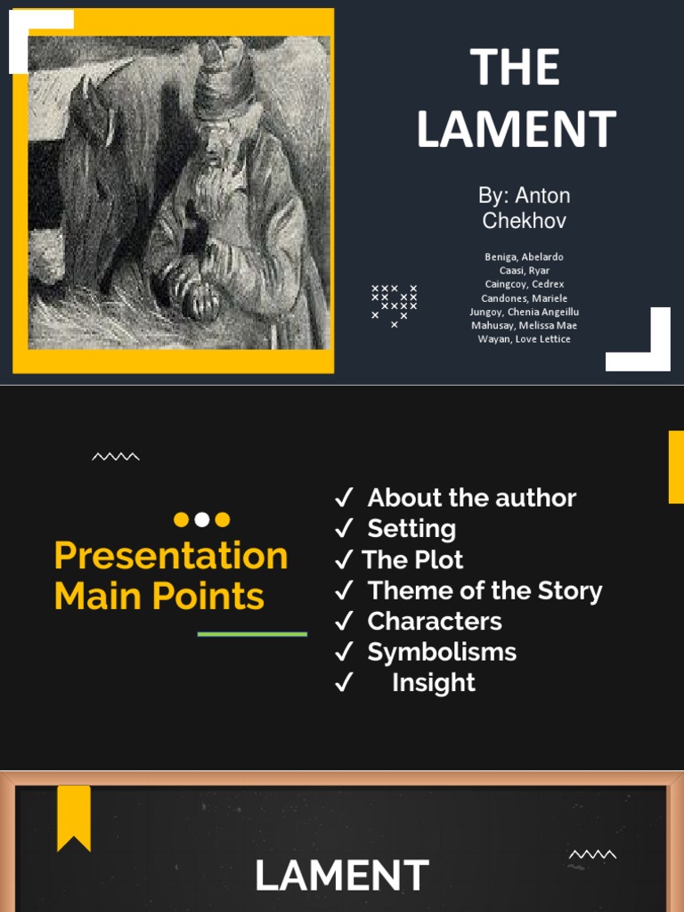 The-Lament | Anton Chekhov