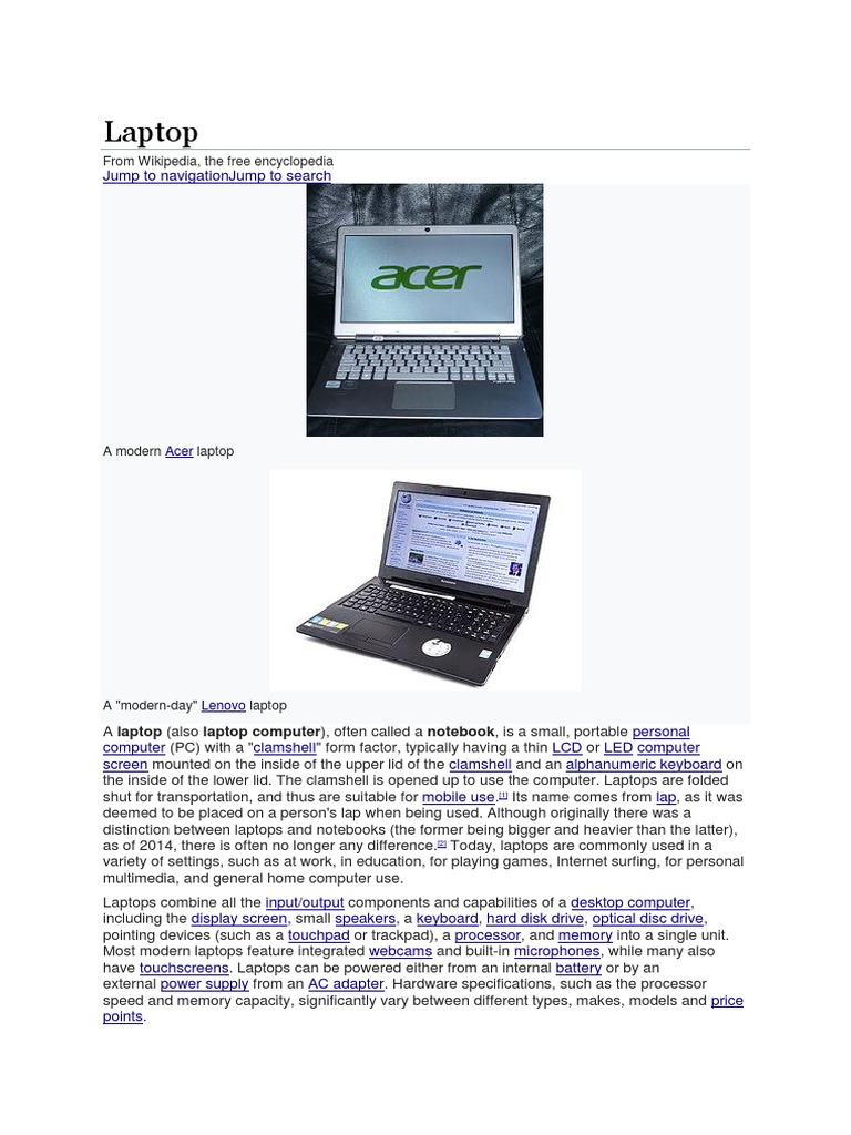 Laptop | PDF | Laptop | Solid State Drive