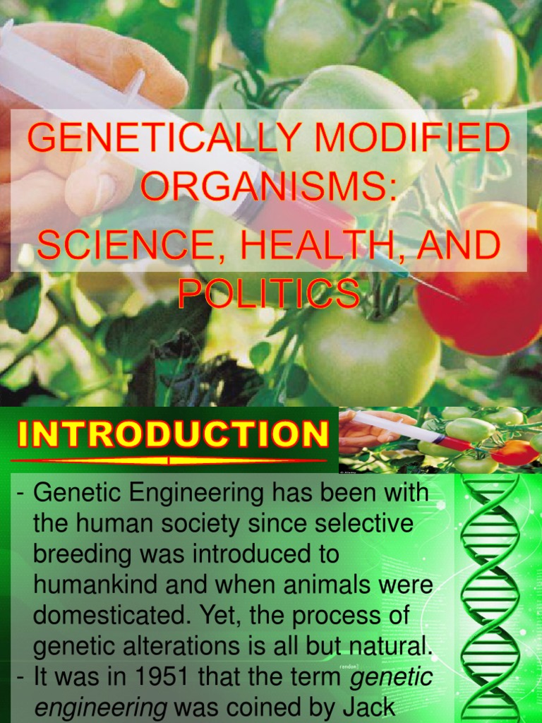 GMOs: Science, Health, Politics | PDF | Genetic Engineering ...