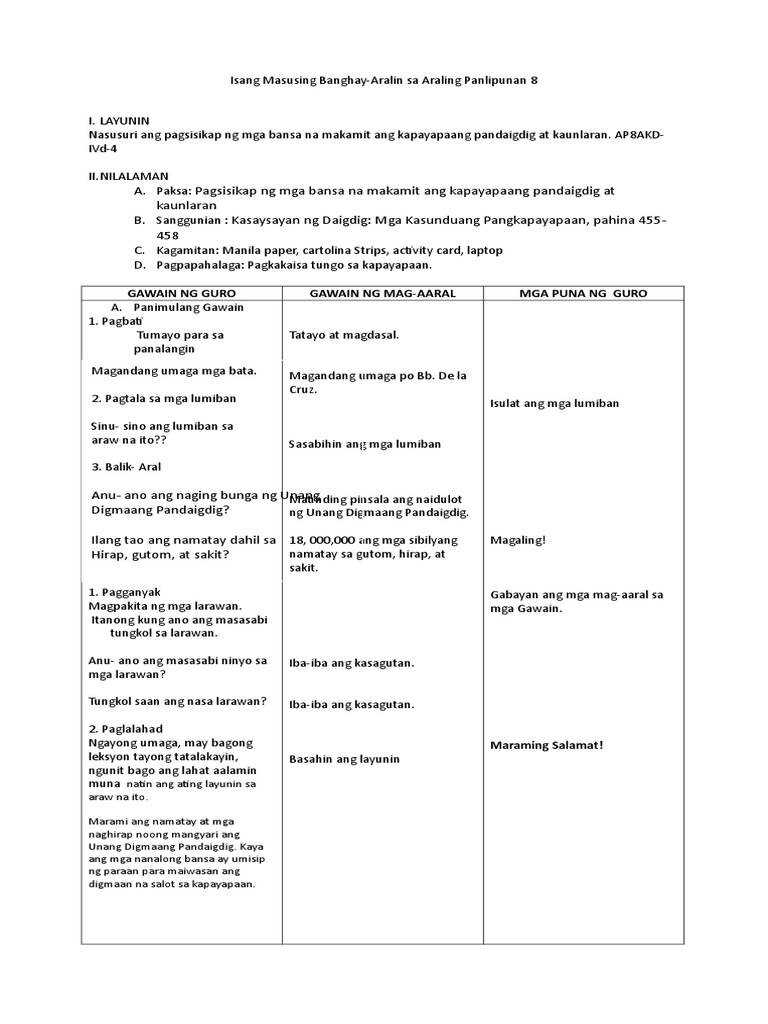 Nasusuri Ang Pagsisikap NG Mga Bansa Na Makamit Ang Kapayapaang ...