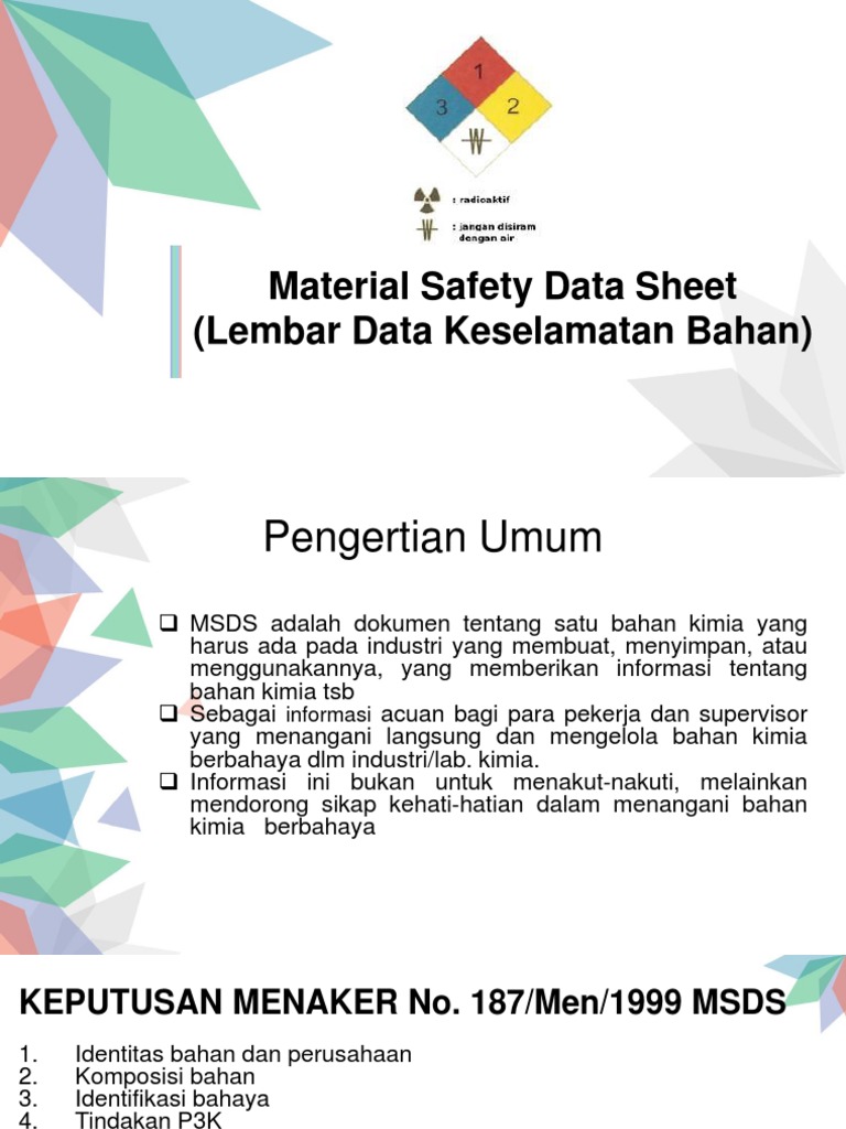 MSDS Bahan Kimia | PDF