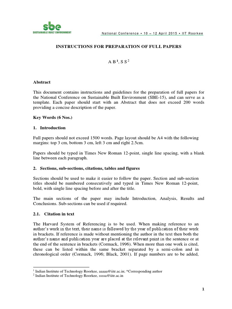 Thesis Format IITR | PDF | Citation | Writing