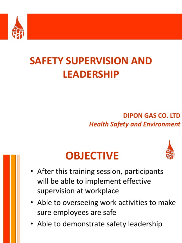 Supervisor Safety Leadership Training | PDF | Leadership | Safety