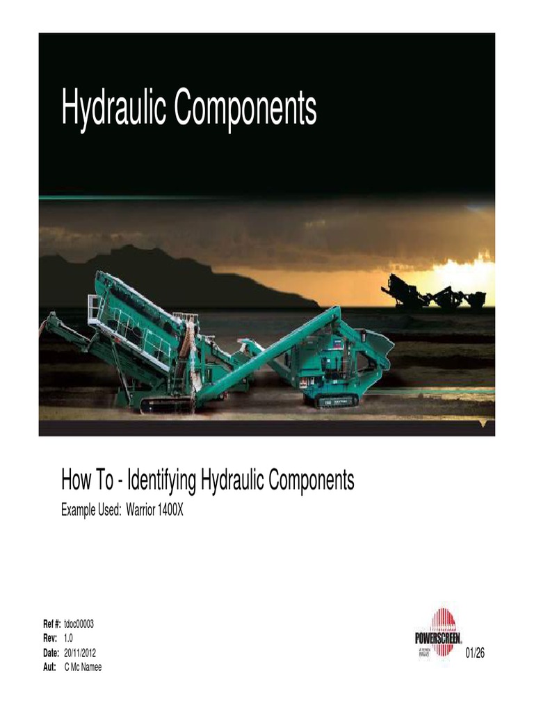 Identifying Hydraulic Components Guide | PDF | Valve | Pump