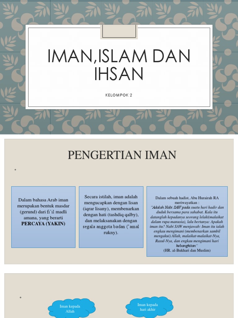 Iman, Islam Dan Ihsan | PDF