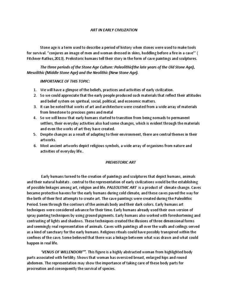 ART IN EARLY CIVILIZATION | PDF | Akhenaten | Ancient Egypt