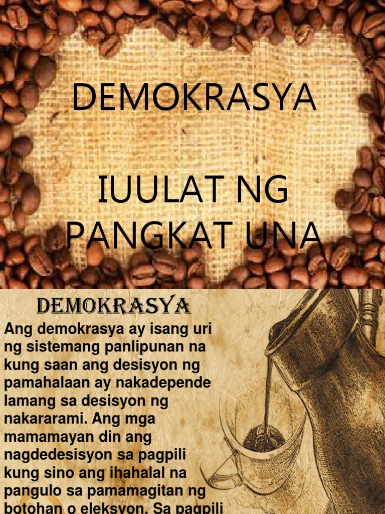 Demokrasya Abm1101 | PDF