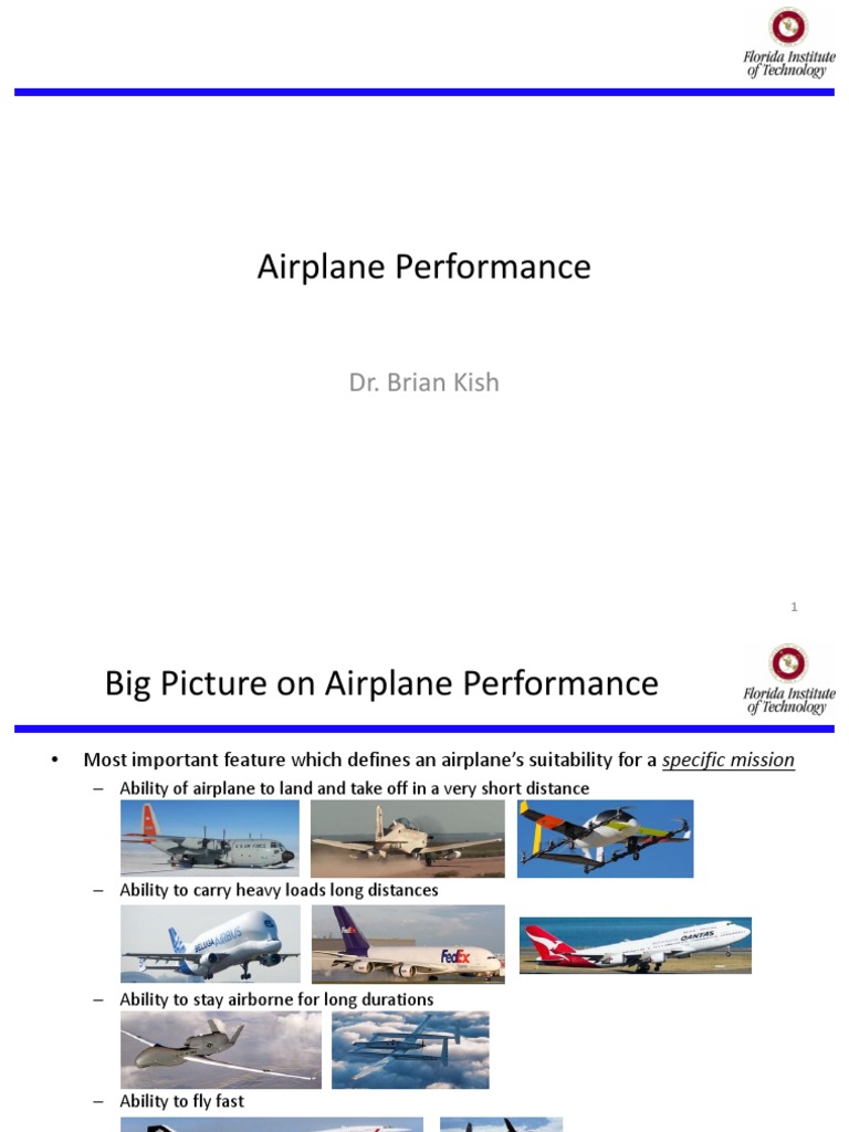 Analysis of Airplane Performance | PDF | Flight | Thrust