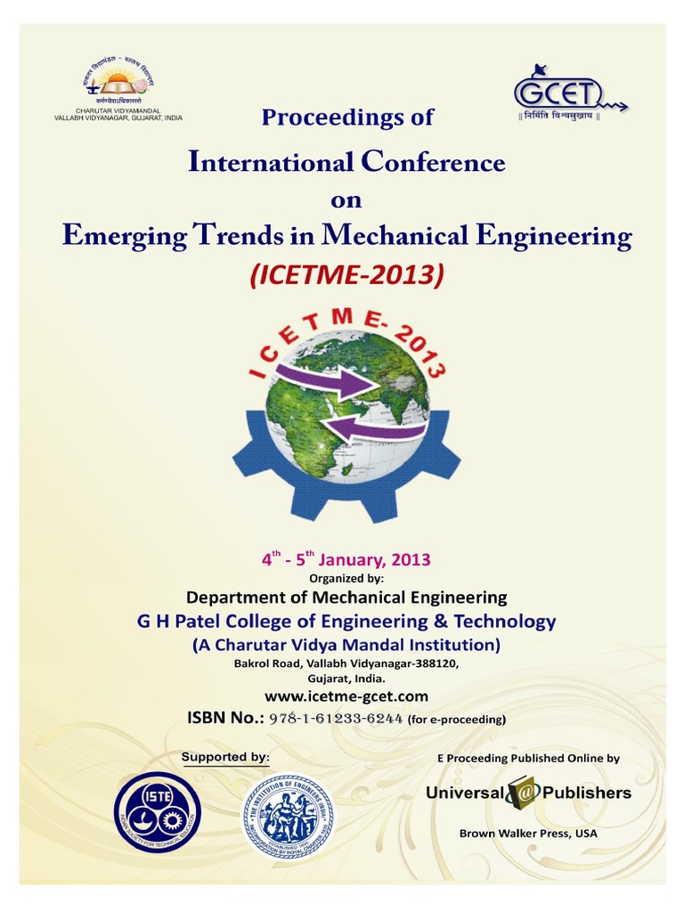 Emerging Trends in Mechanical Engineering | PDF | Hybrid Electric Vehicle | Nature