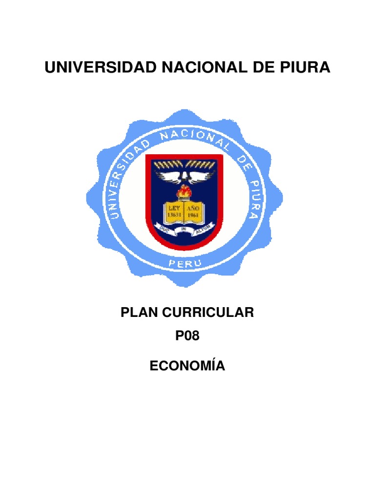 Unp Plan Curricular PDF | PDF | Plan de estudios | Economista