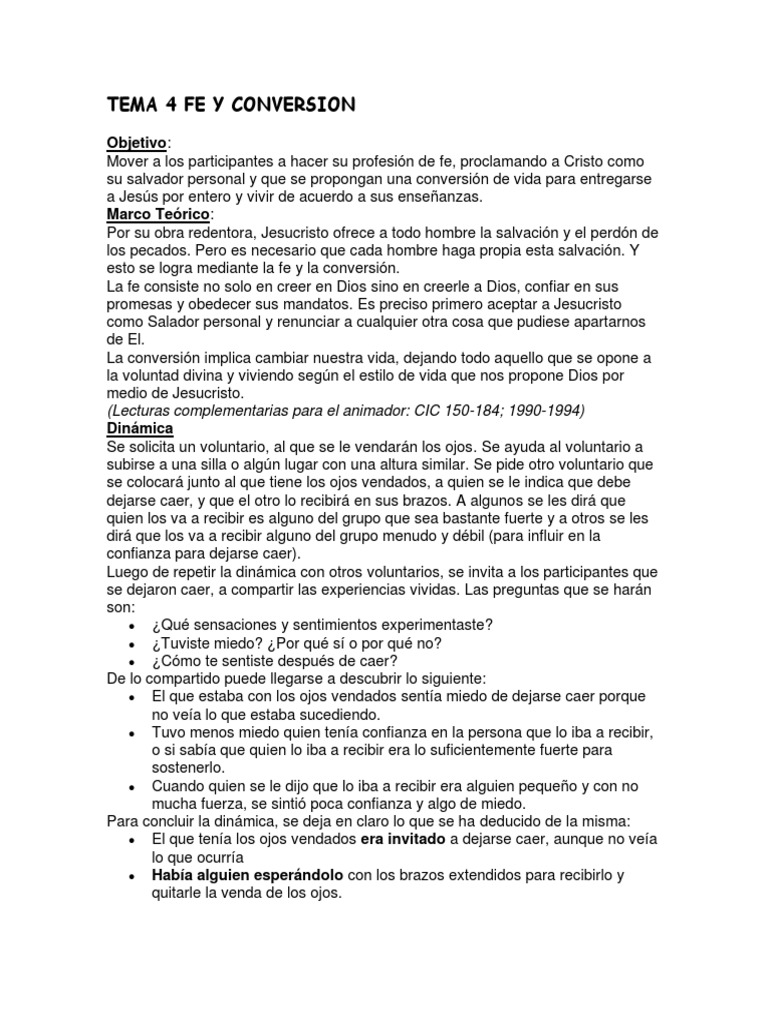 Fe y Conversion | PDF | Fe | Salvación