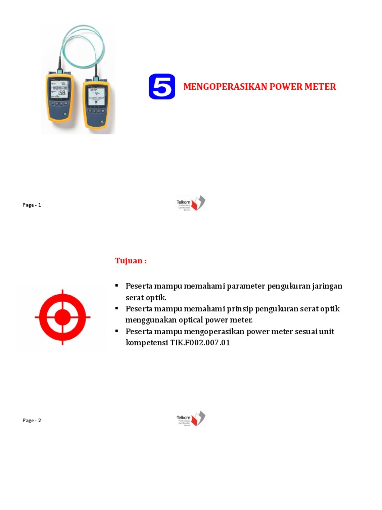 Pengoperasian dan Fungsi Power Meter | PDF
