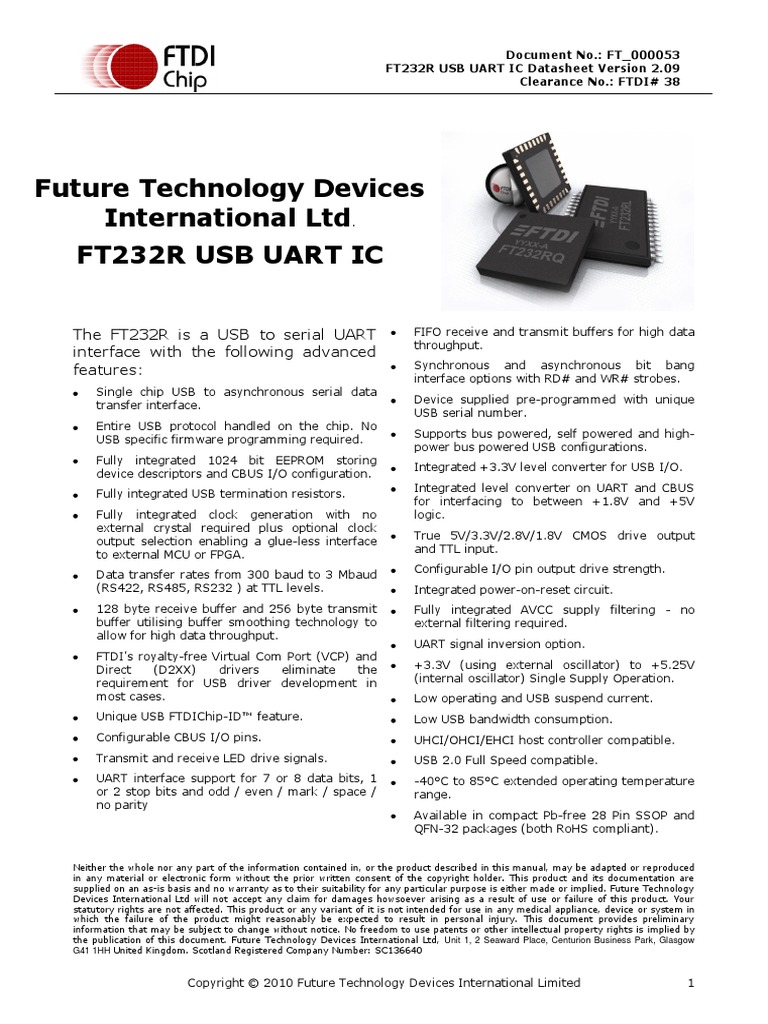 FT232RL | PDF | Computers