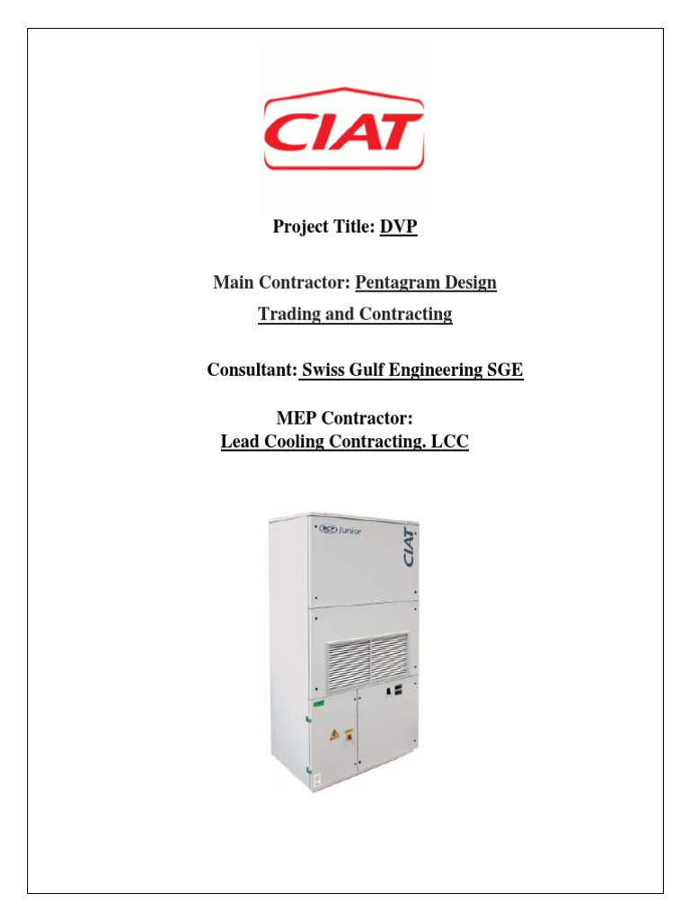 Submittal PDF | PDF | Air Conditioning | Heat Exchanger