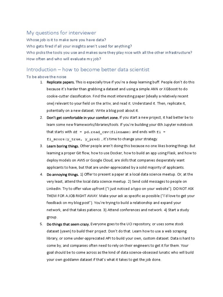 ML Interview Questions | PDF | Principal Component Analysis | Logistic ...
