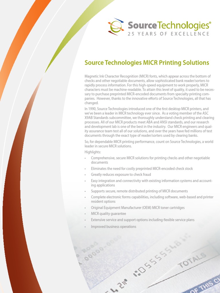 Lexmark MICR Check Printing | PDF | Printer (Computing) | Cheque