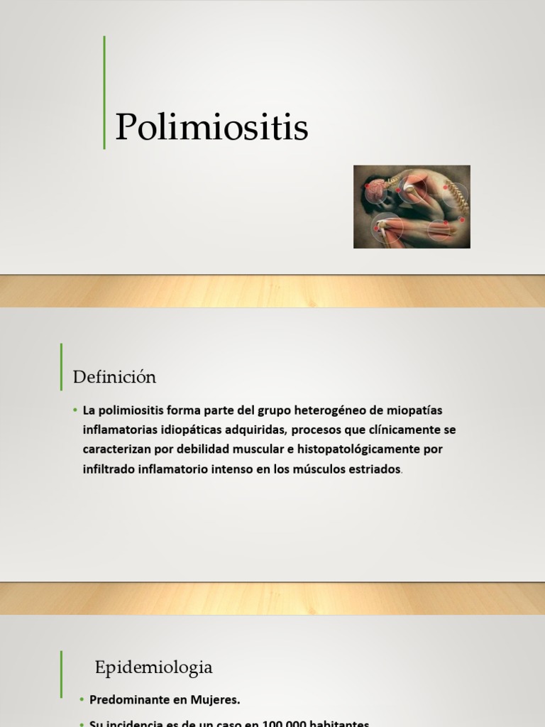 Polimiositis: Diagnóstico y Tratamiento | PDF | Sistema inmune | Célula T