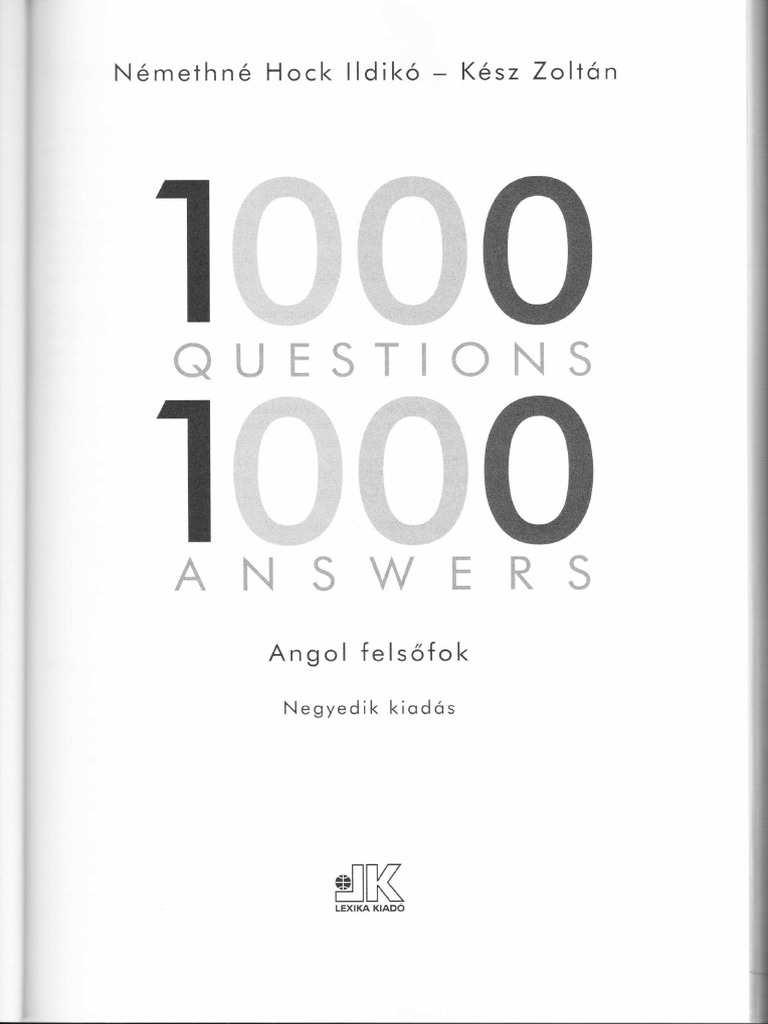 1000 Questions 1000 Answers PDF | PDF