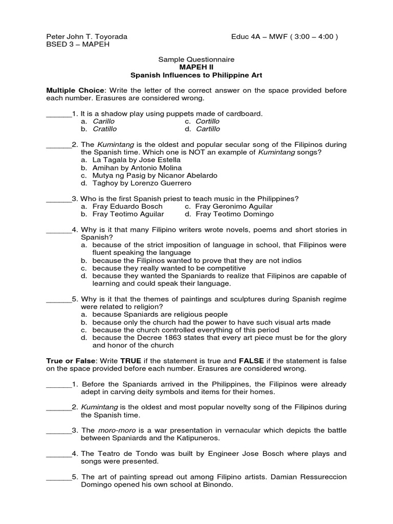 Spanish influences on Philippine art and music | PDF | Philippines