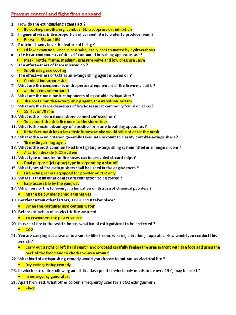 Prevent Control and Fight Fires Onboard PDF | PDF | Fires | Firefighting