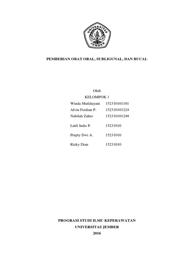 Cara Pemberian Obat Secara Oral, Subligual, dan Bukal: Keuntungan ...