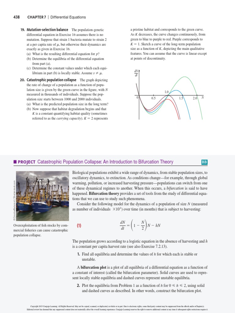 Catastrophic Population Collapse - An Introduction To Bifurcation ...