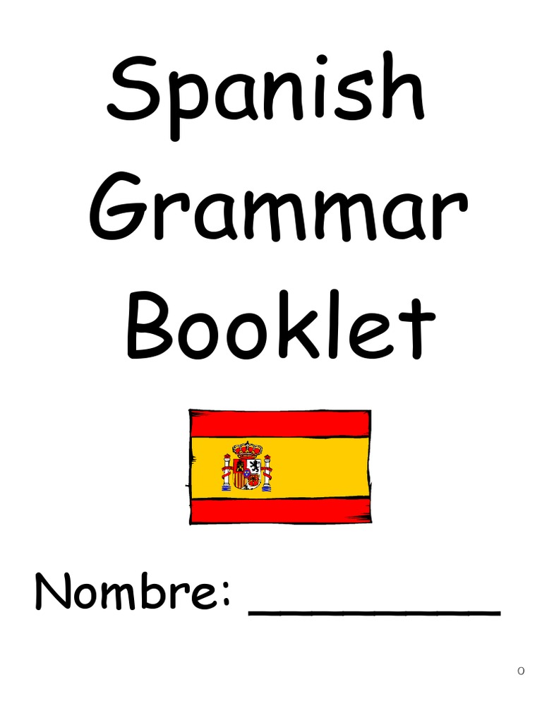 GRAMMAR Booklet | PDF | Idiomas