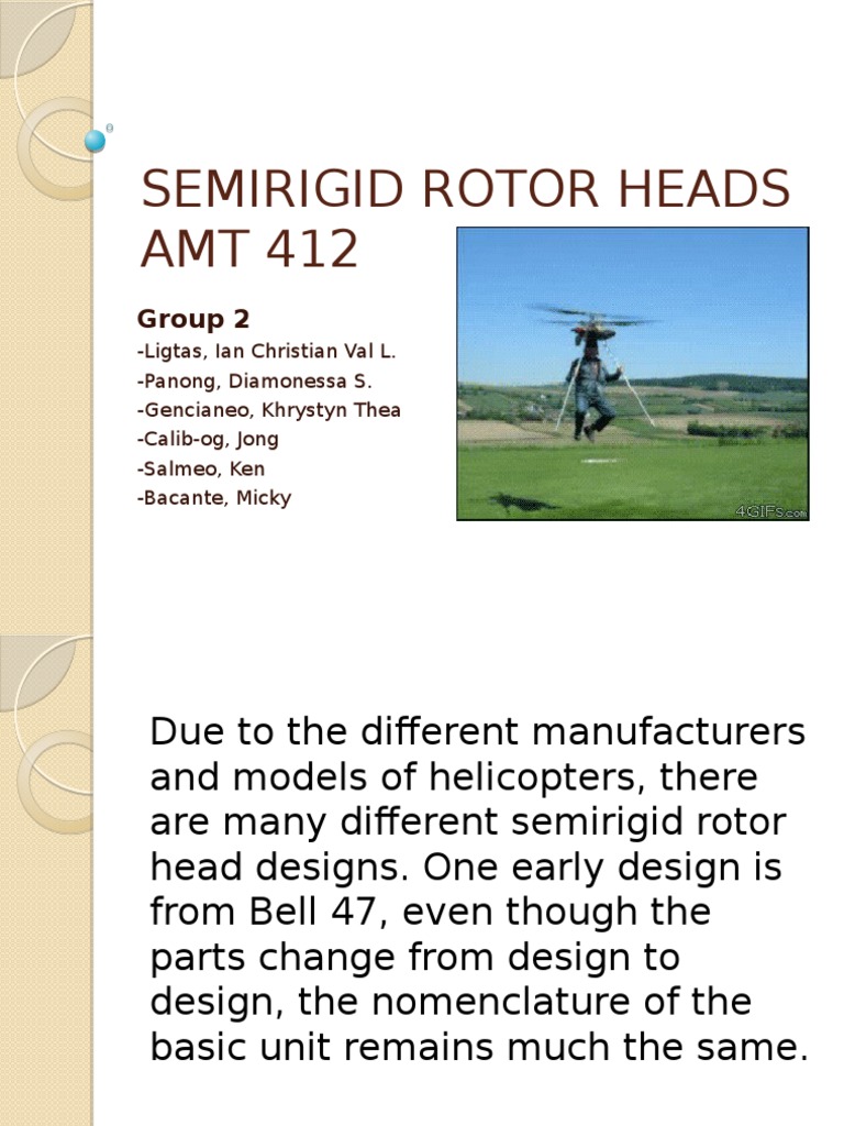Bell Helicopter Semirigid Rotor Heads | PDF | Helicopter Rotor ...