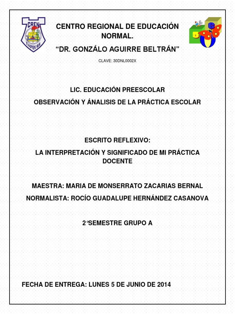Interpretacion y Significado de La Practica Docente | PDF | Salón de ...