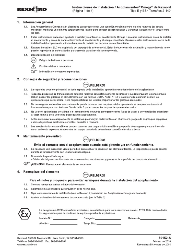 Procedimiento para Instalación Del Acople Omega | PDF