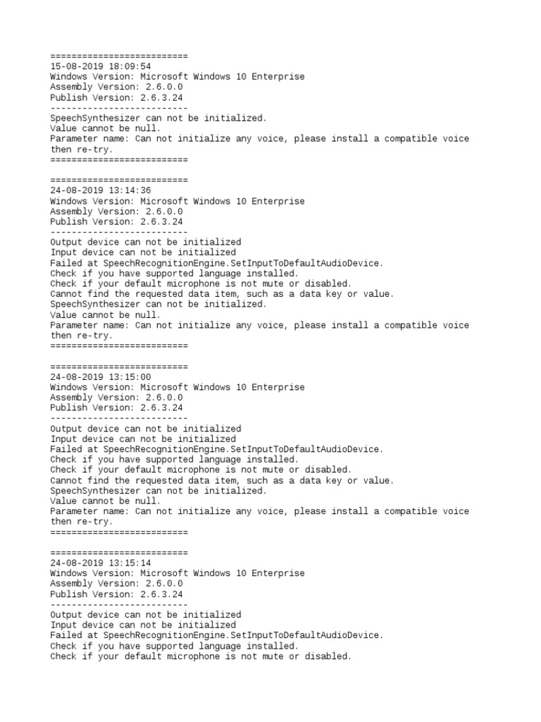 Init Report Pdf Parameter Computer Programming Windows 10 8890