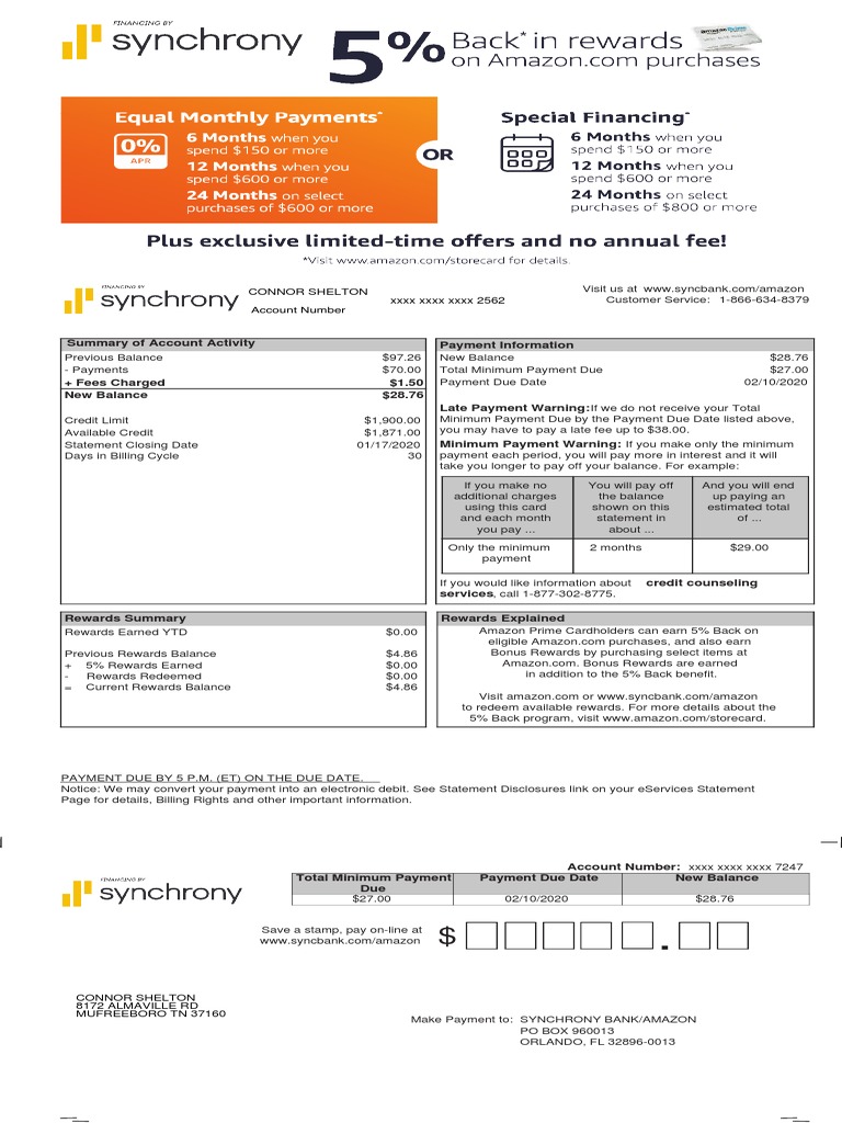 Statment | PDF | Credit Card | Payments