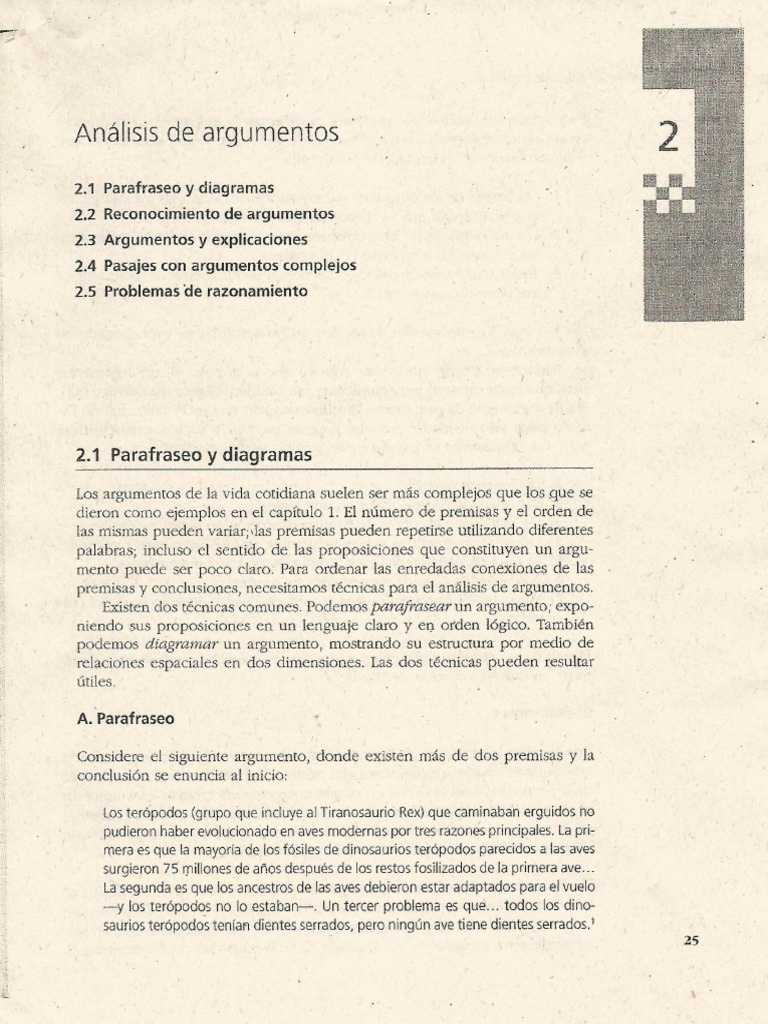 Analisis de Argumentos PDF | PDF