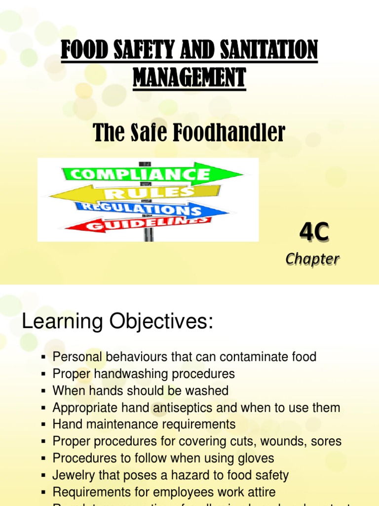 Food Safety And Sanitation Management