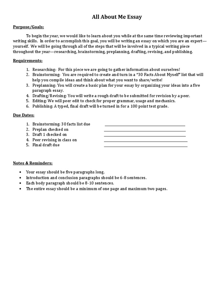 Learn All About Yourself in This "30 Facts | PDF | Essays | Paragraph