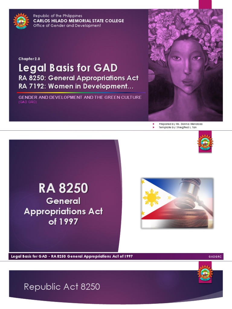 Legal Basis for Gender Development RA 7192 | PDF | Government ...