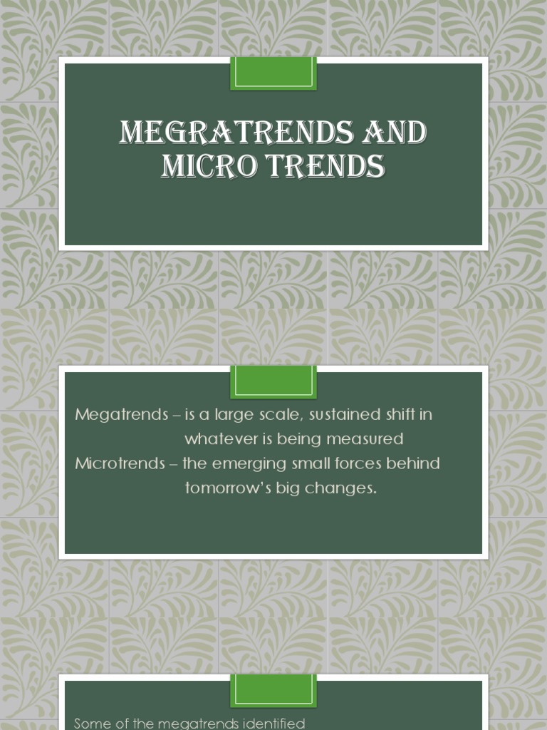 Understanding Microtrends and Megatrends | PDF