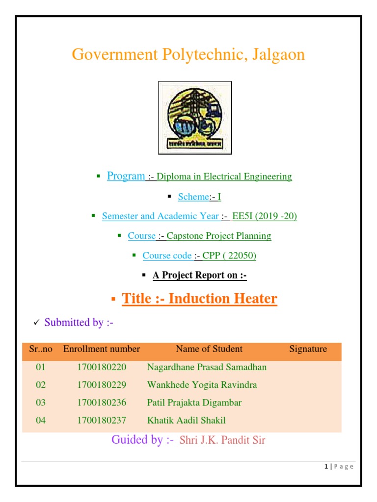 FINAL Induction Heating CPP REPORT | PDF | Combustion | Physical Quantities