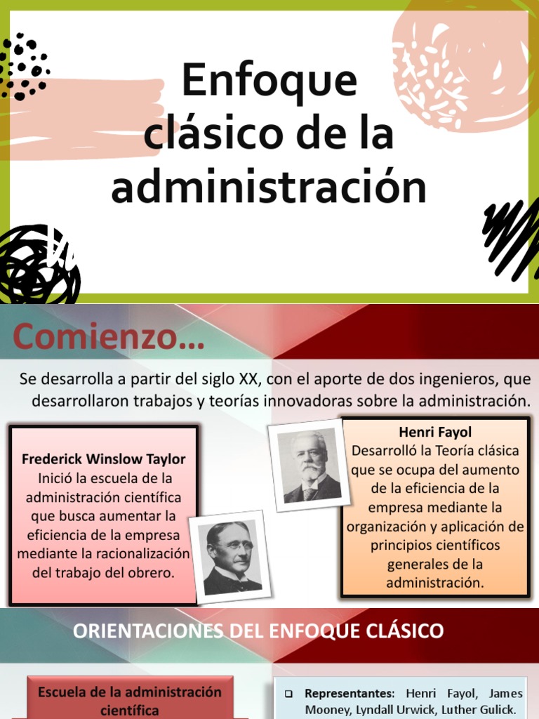 Enfoque clásico de la administración (1) | Economias | Ciencia (general)