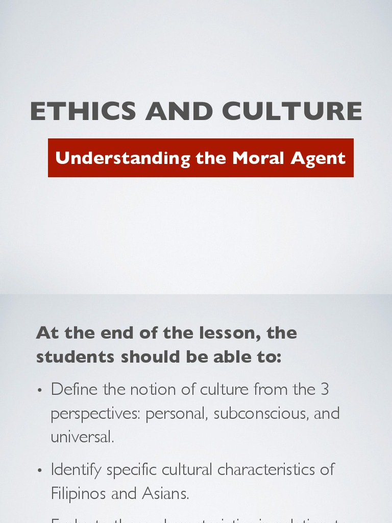 Ethics and Culture | PDF | Relativism | Morality