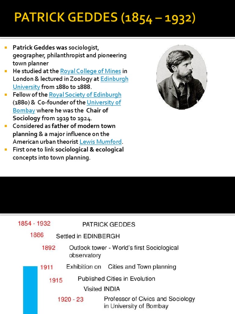 Patrik Geddes | PDF | Science | Academia