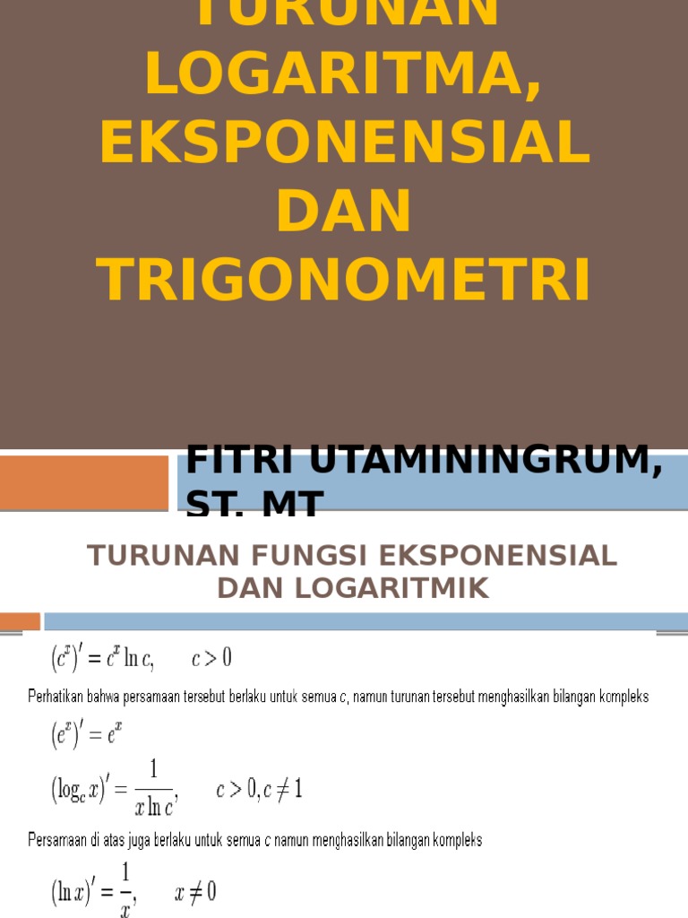 Diferensial (Turunan) Trigonometri | PDF