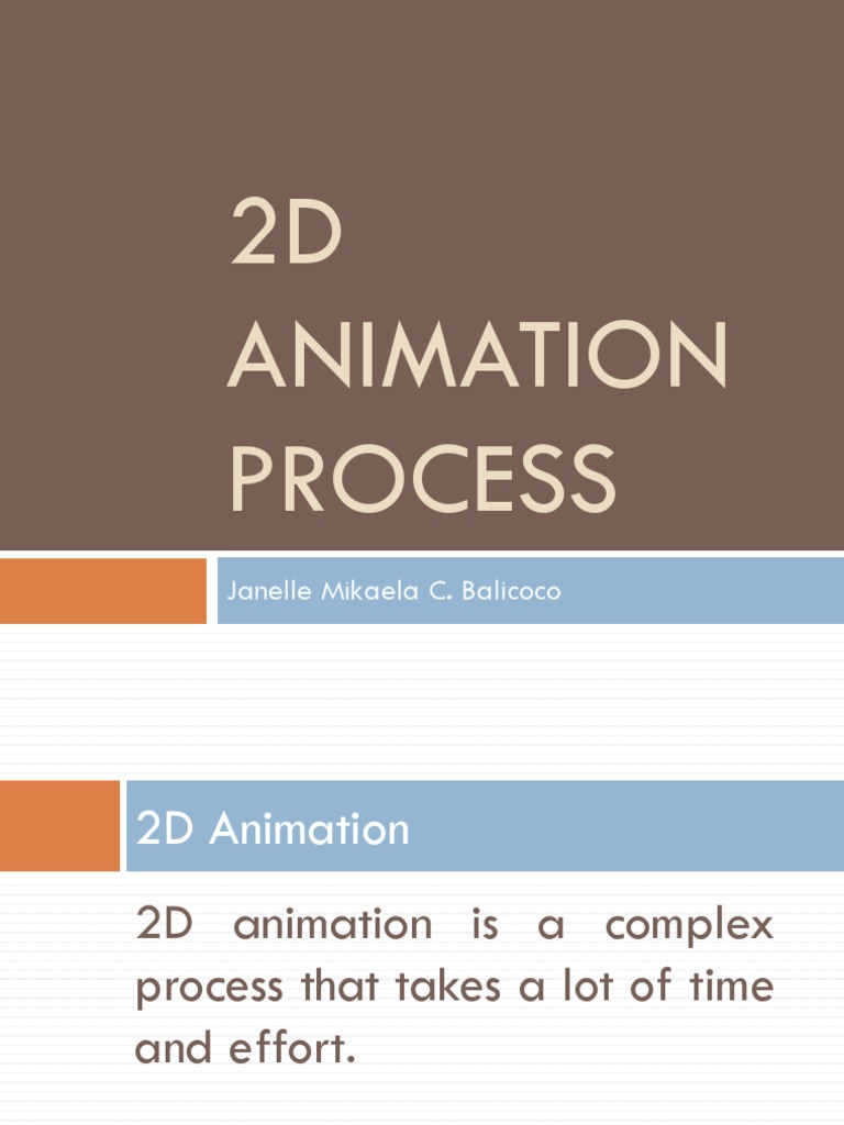 2d Animation Process | PDF | Animation | Media Technology