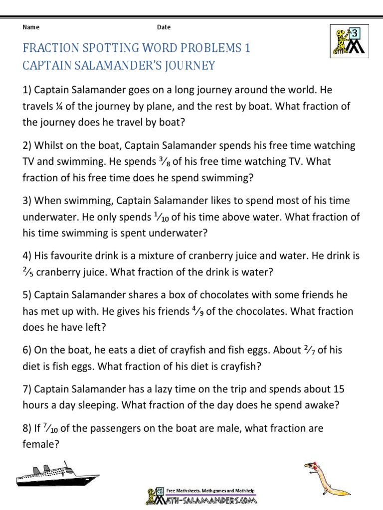 Mixture Word Problems Worksheet